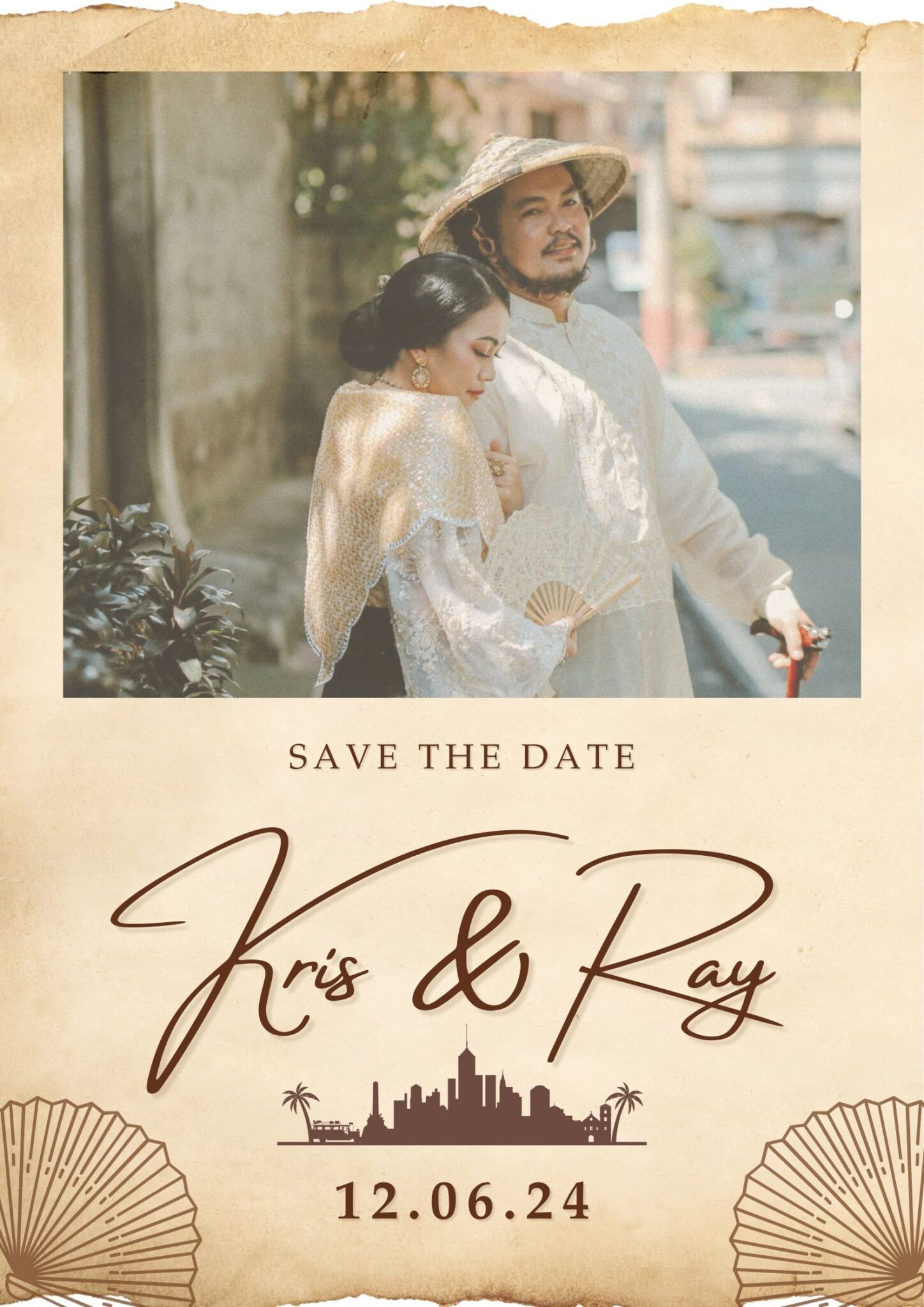 Filipiniana Style Wedding Invitation Template (Canva Template) – The ...